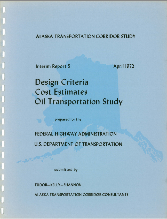 Alaska Transportation Corridor Studies — North Slope Railroad Company