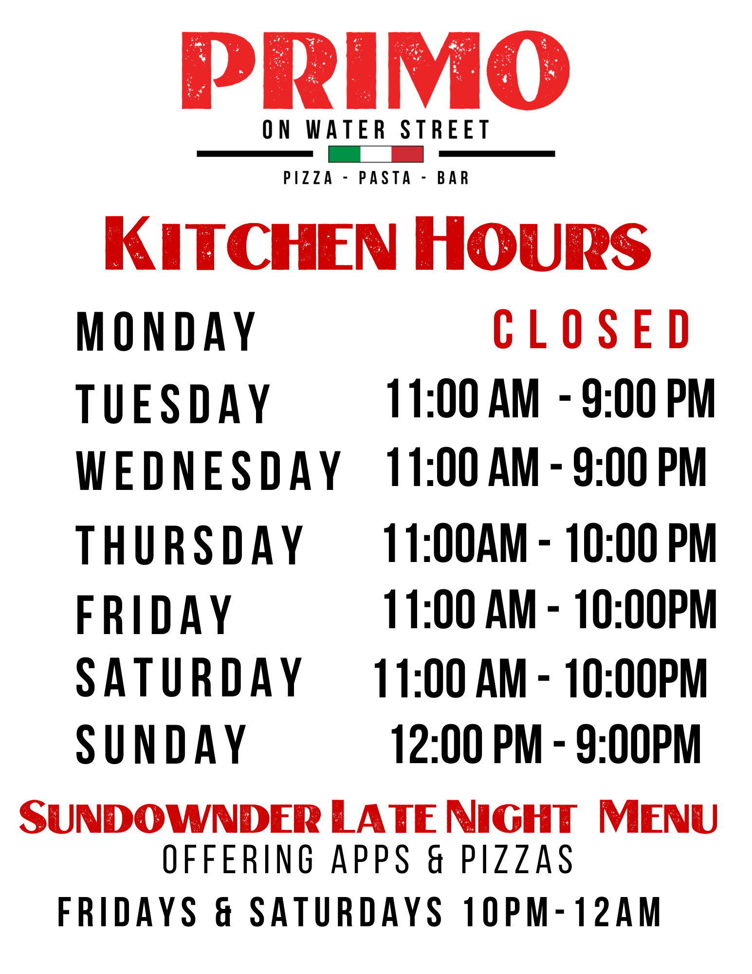 Primo on Water Street | Fall River