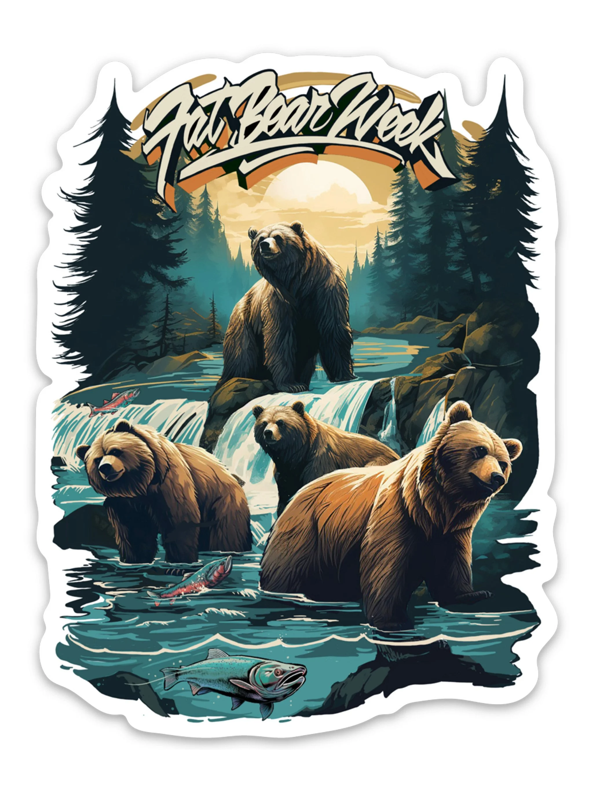 Anastasia Ward 128 Grazer Sticker — Katmai Conservancy