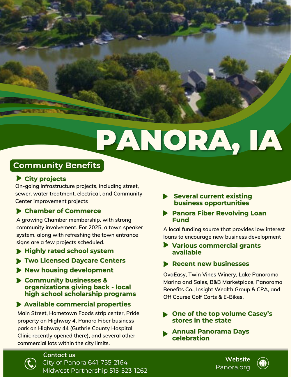 Interested In Moving To Panora? — Panora Chamber
