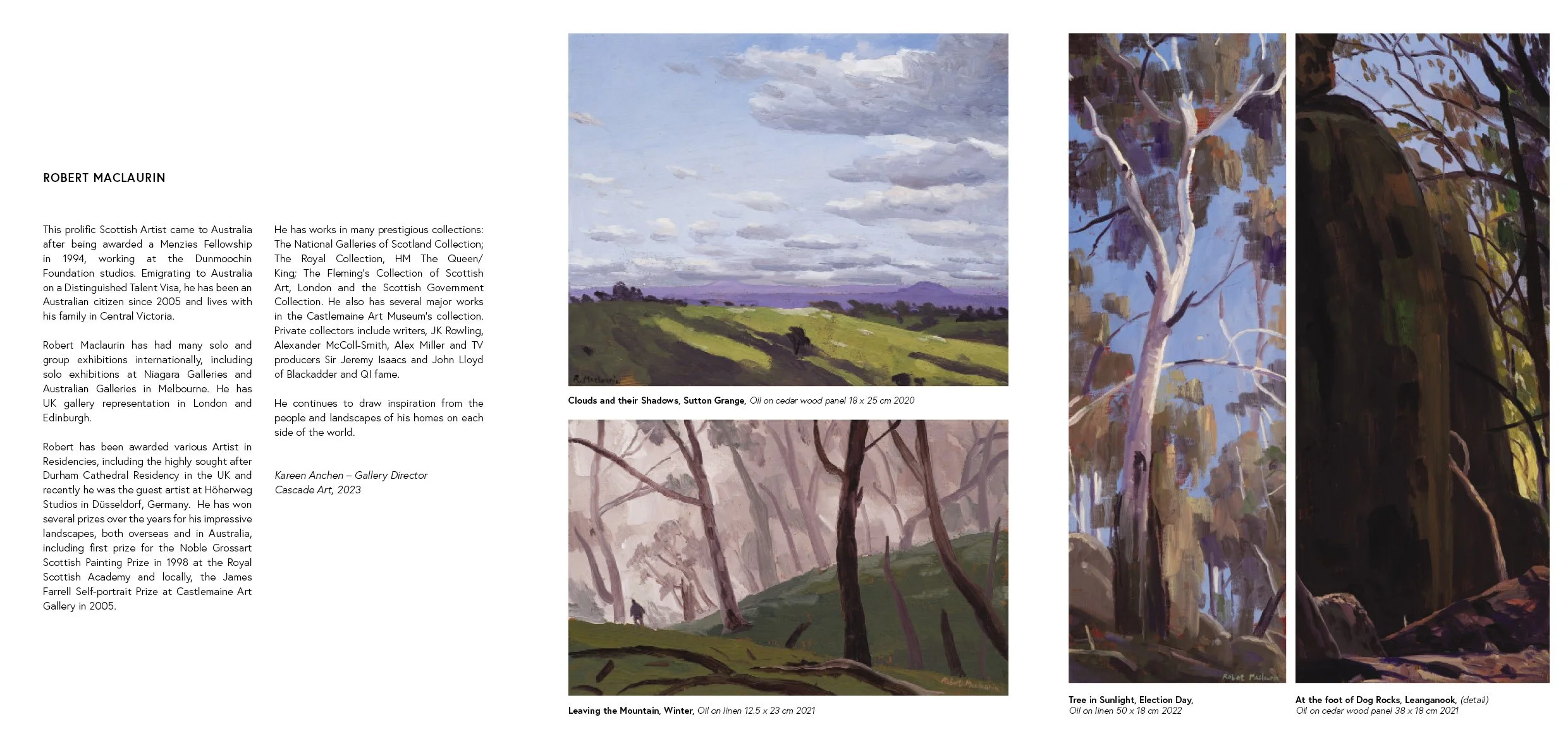 Robert Maclaurin - Close to Home — Cascade Art Gallery