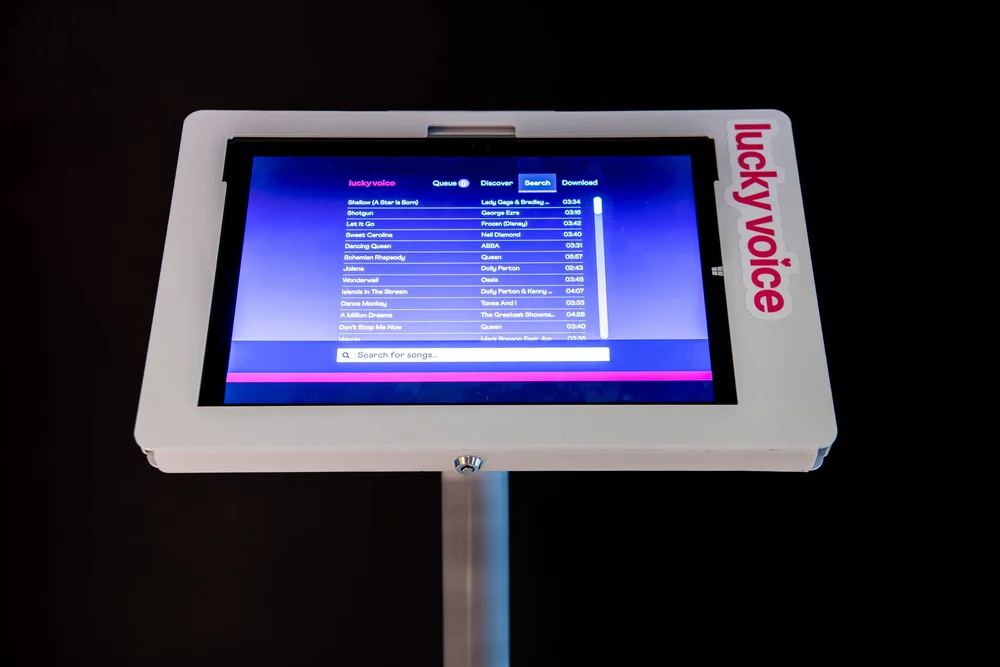 Portable Karaoke Singing Tablet For Business | Lucky Voice