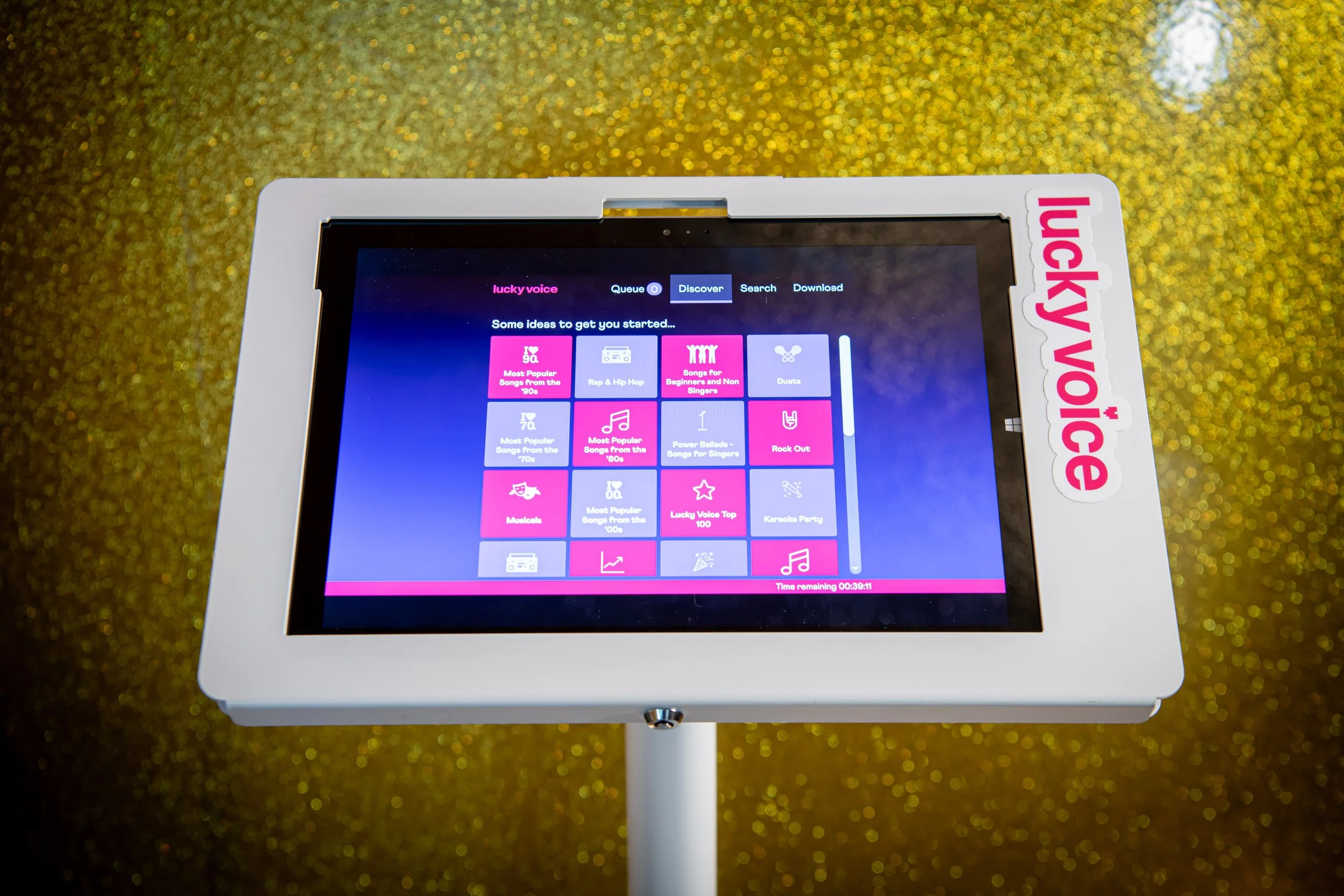 Portable Karaoke Singing Tablet For Business | Lucky Voice