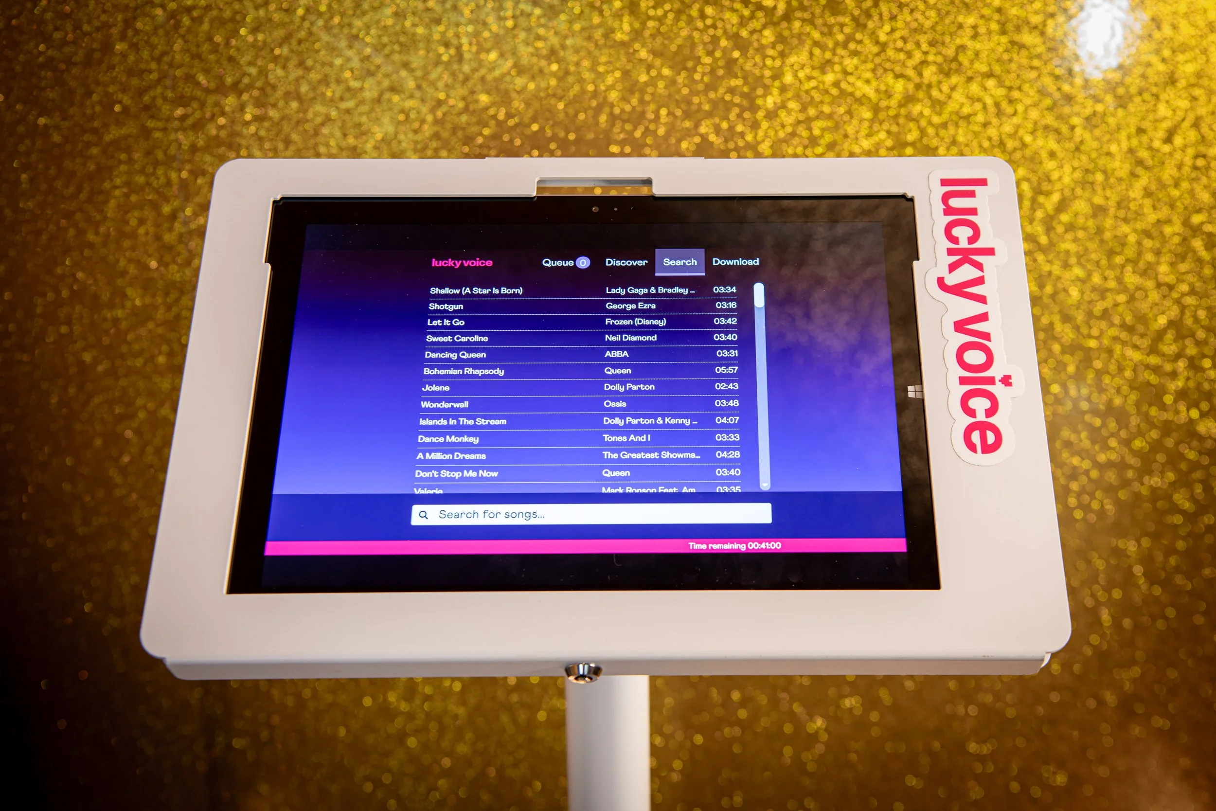 Portable Karaoke Singing Tablet For Business | Lucky Voice