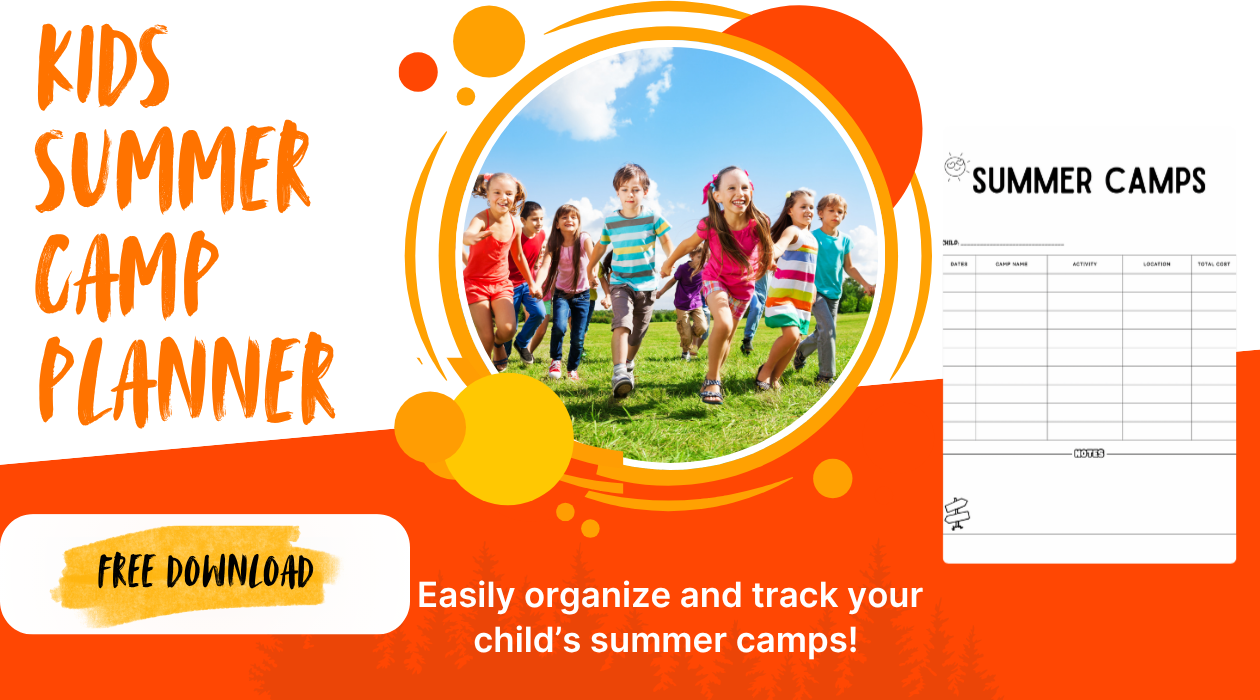 Free Kids Summer Camp Planner Printable to Stay Organized All Summer ...