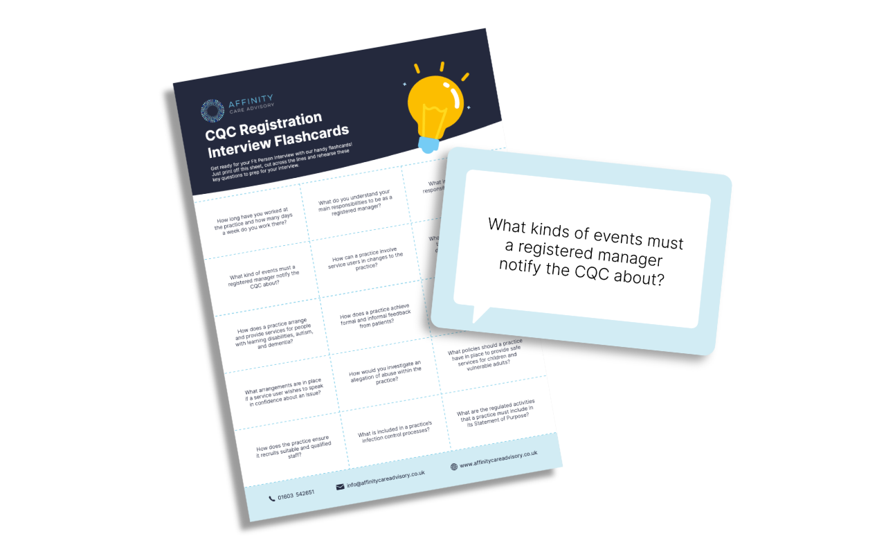 CQC Interview Questions and Answers for Registration — Affinity Care ...