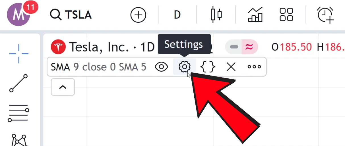 How To Add Moving Averages in Tradingview — Mind Math Money