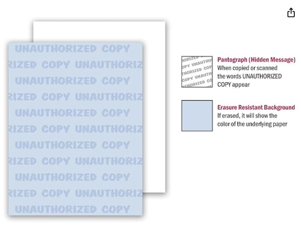 Certified Security Paper — Scott-Merriman, Inc.