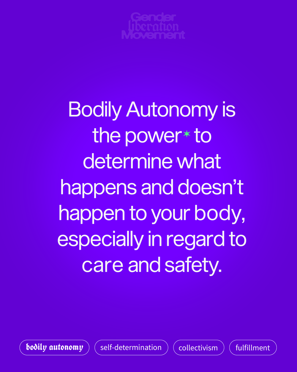 BODILY AUTONOMY 4 ALL — Gender Liberation Movement