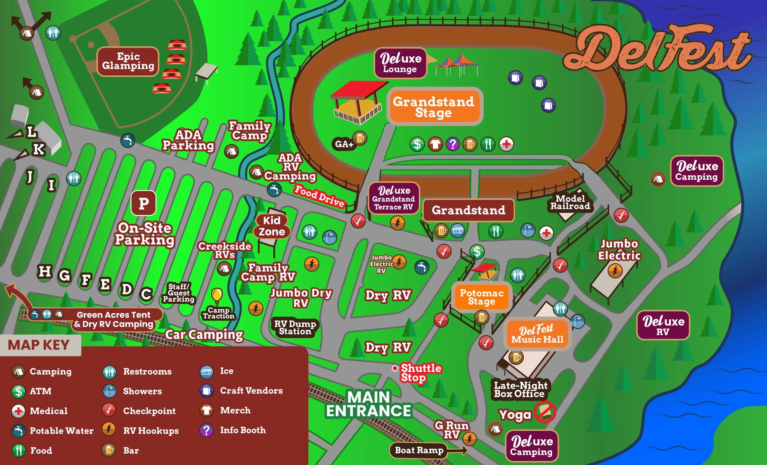 Festival Map — DelFest