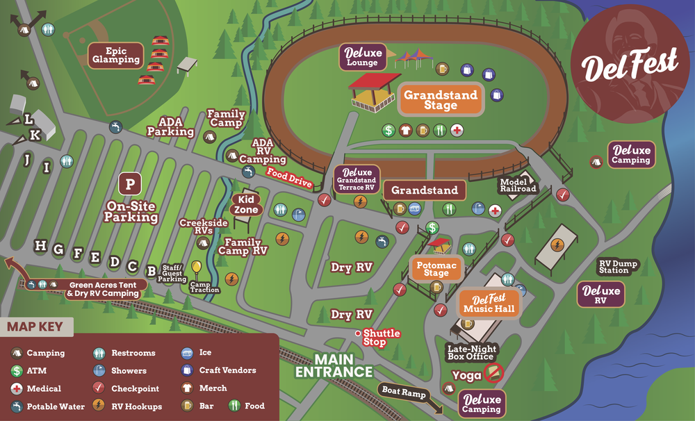 Festival Map — DelFest
