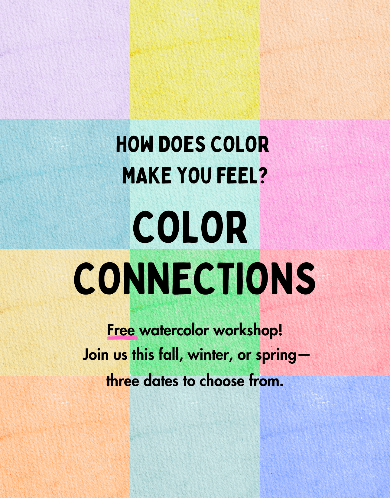 Color Connections Emeryville Workshops — Erin Fong