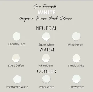 Our Favourite White Benjamin Moore Paint Colours — Morgan Alexandra ...