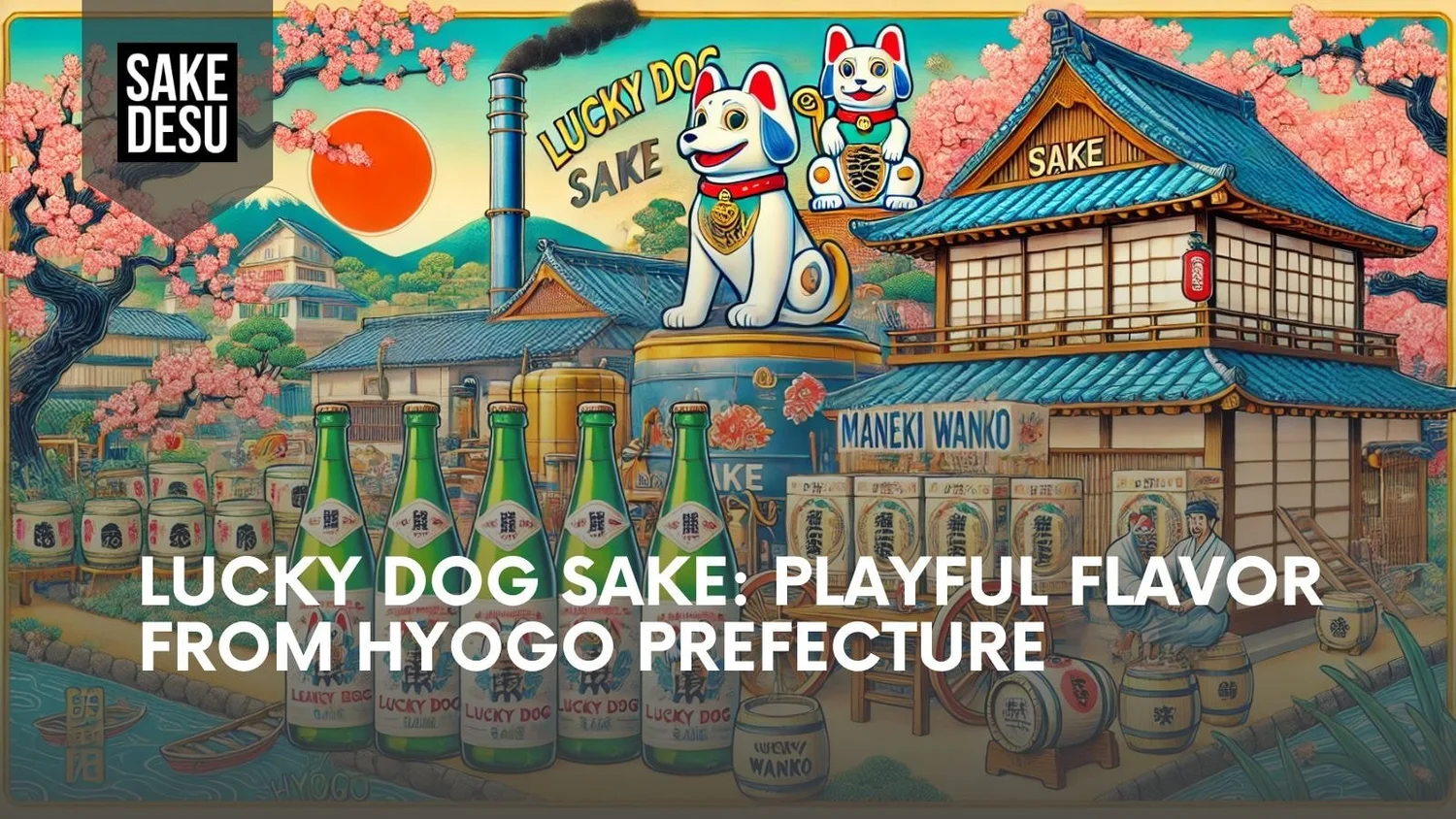 Lucky Dog Sake: Playful Flavor from Hyogo Prefecture — Sake Desu
