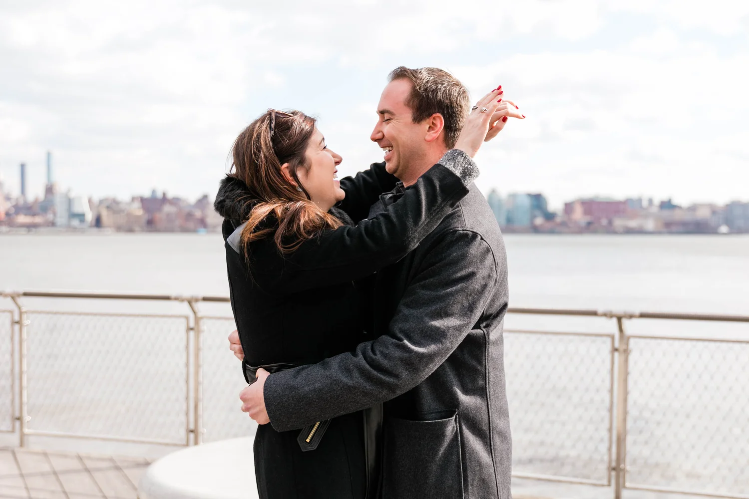 Hoboken Waterfront Proposal — NYC Wedding Photographer | Lizzie Burger ...
