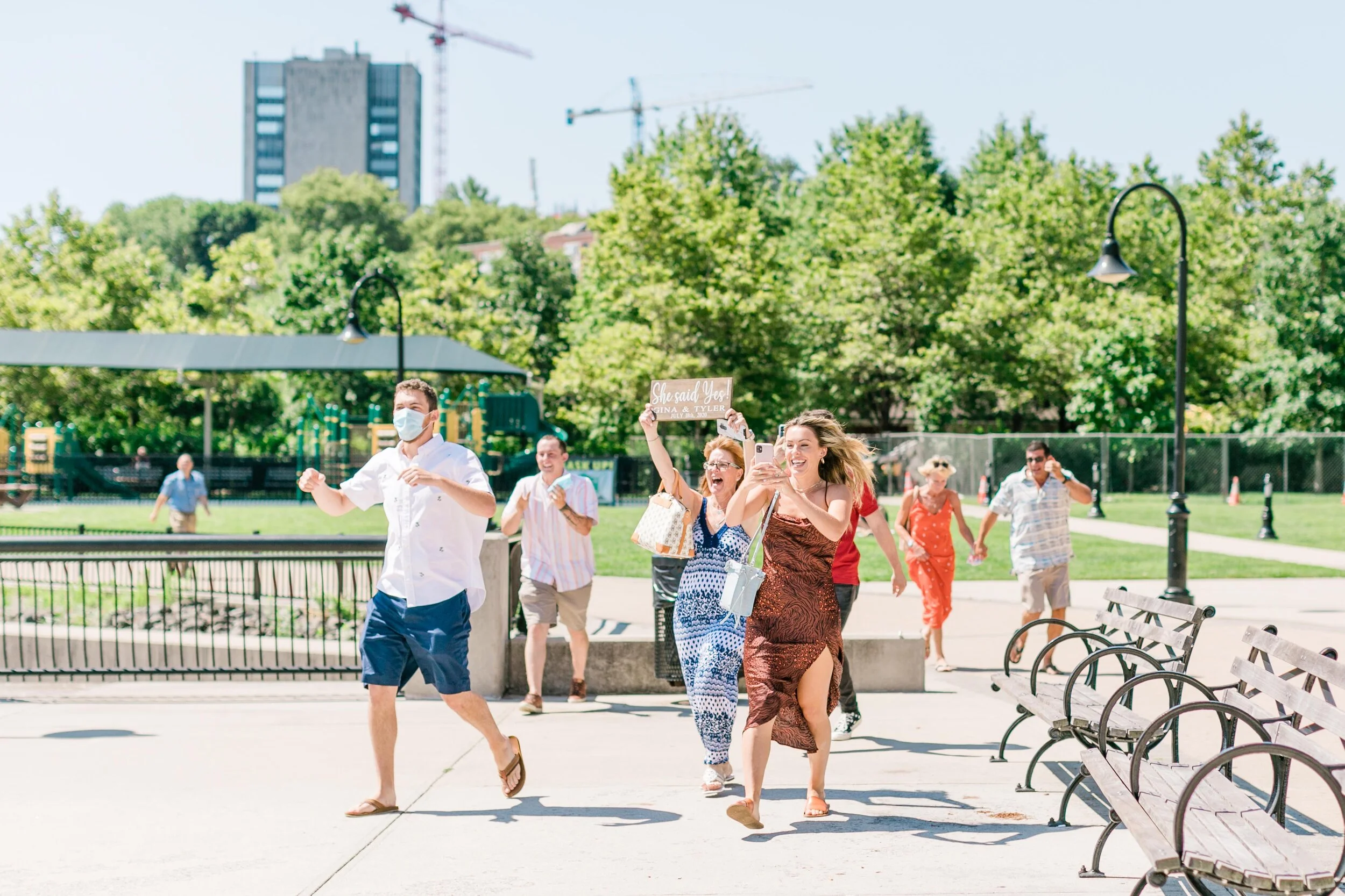 Hoboken Waterfront Proposal — NYC Wedding Photographer | Lizzie Burger ...