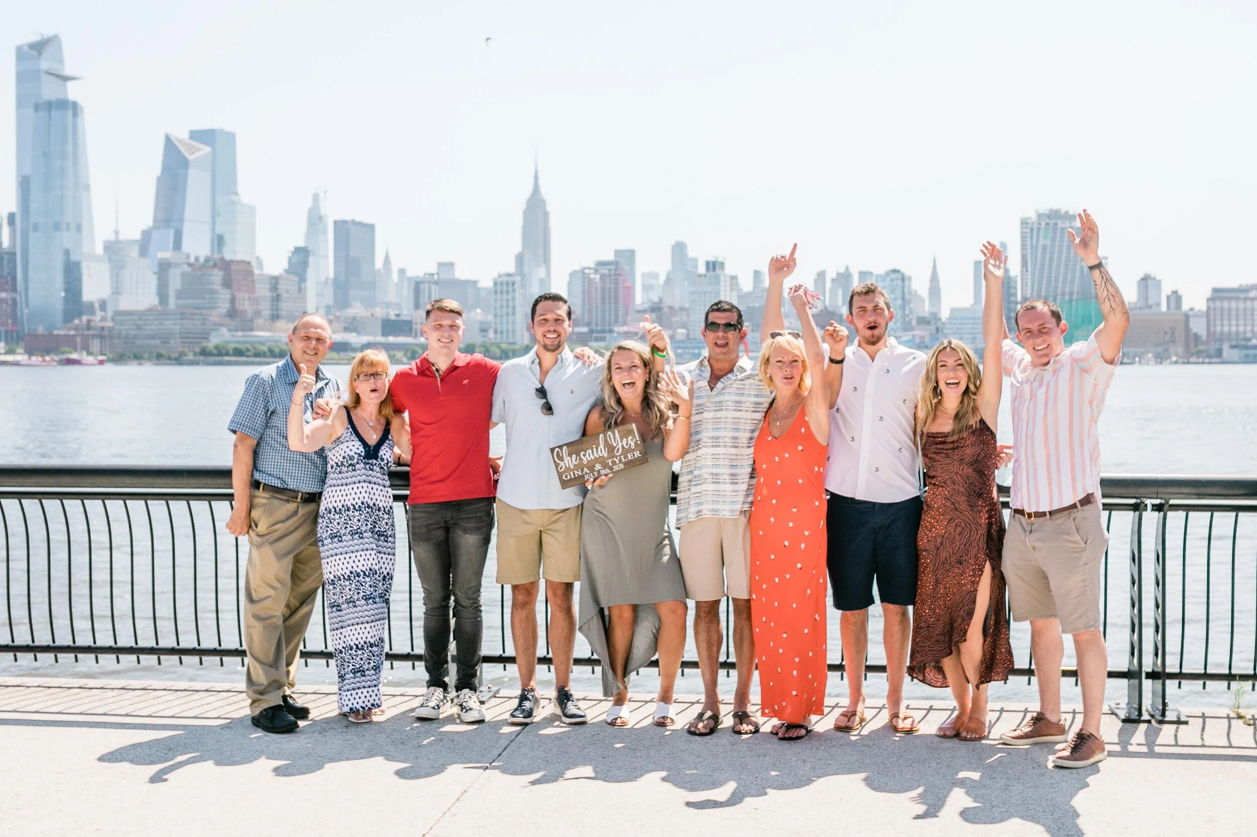 Hoboken Waterfront Proposal — NYC Wedding Photographer | Lizzie Burger ...