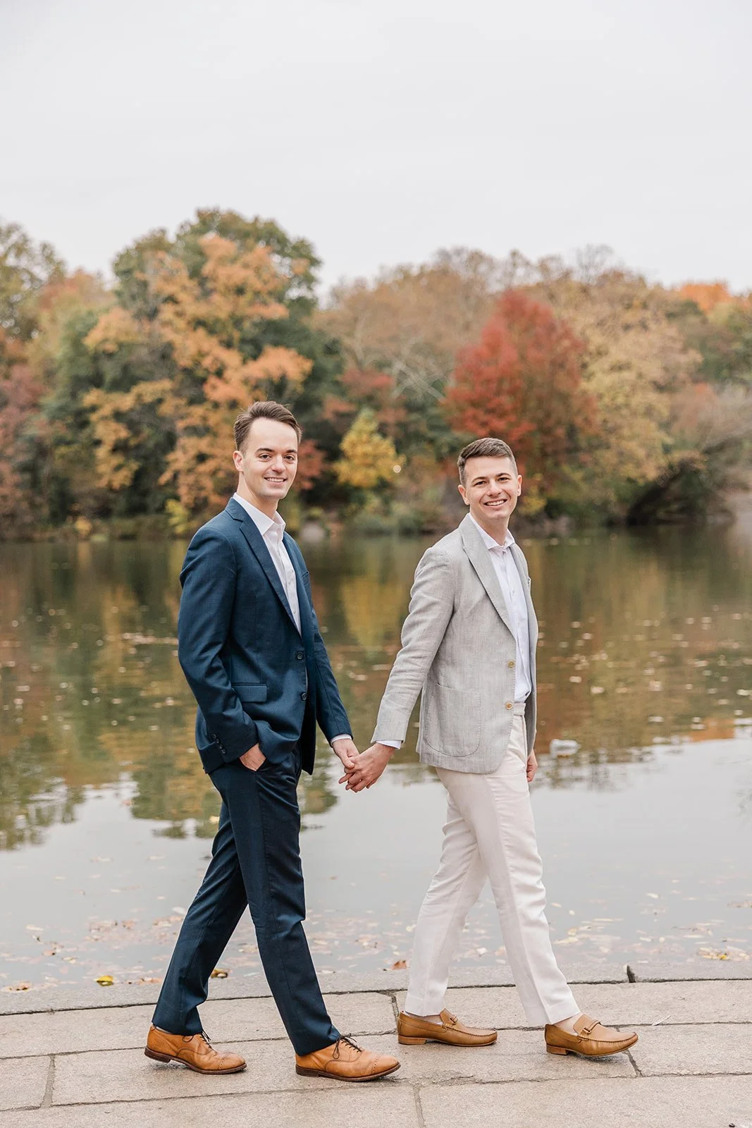 Central Park Fall Engagement — NYC Wedding Photographer | Lizzie Burger ...