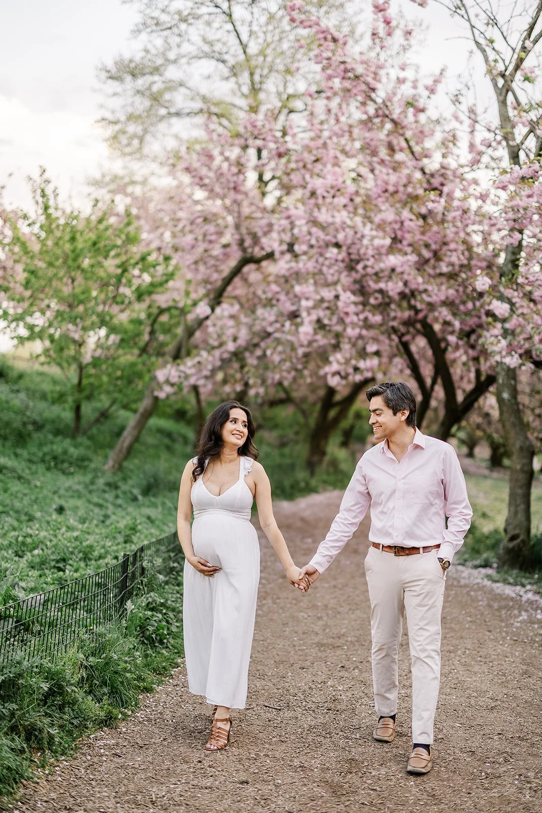 Central Park Cherry Blossom Maternity — NYC Wedding Photographer ...