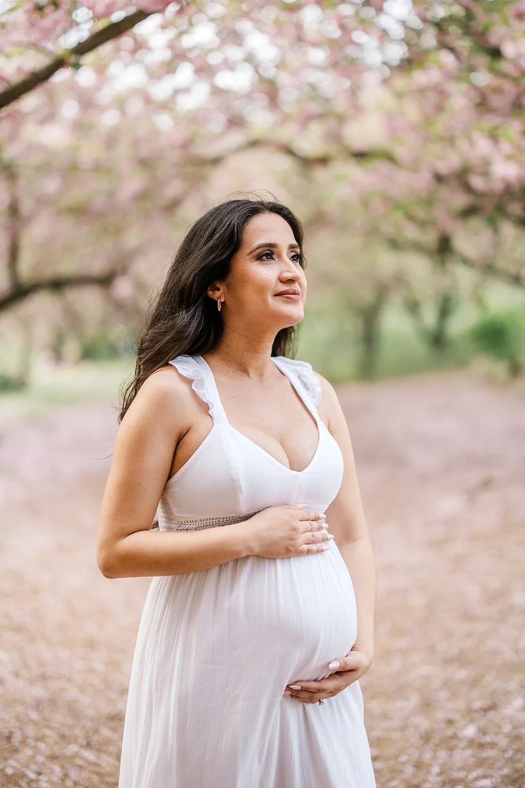Central Park Cherry Blossom Maternity — NYC Wedding Photographer ...