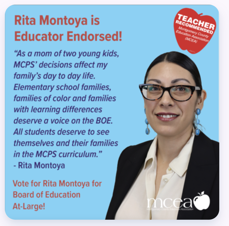Endorsements — Montoya for MCPS