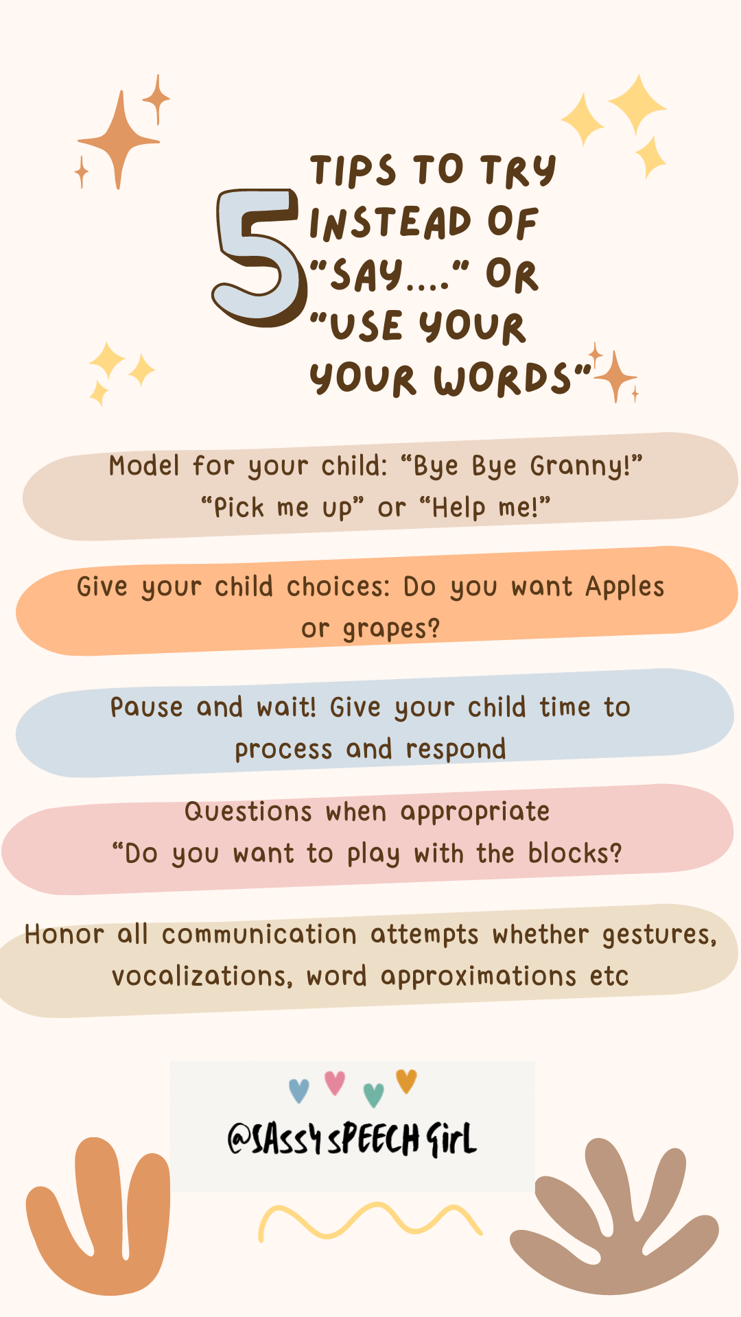 Instead of telling your child to “Say___” or “Use your words!” — Your ...