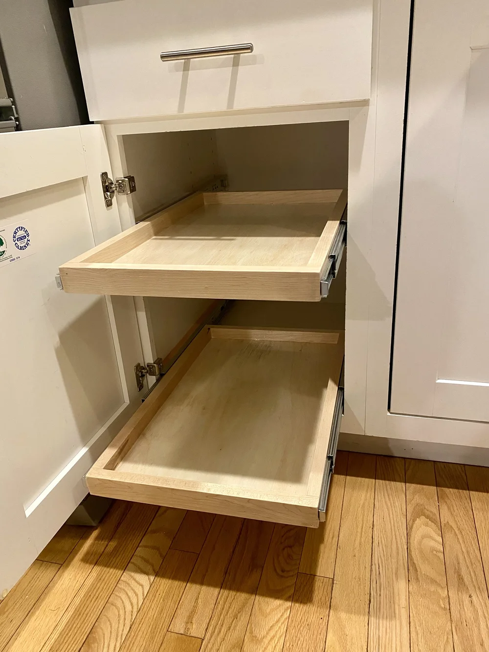 Kitchen organization - How to make custom drawer slide outs for your kitchen cabinets — Built by ...