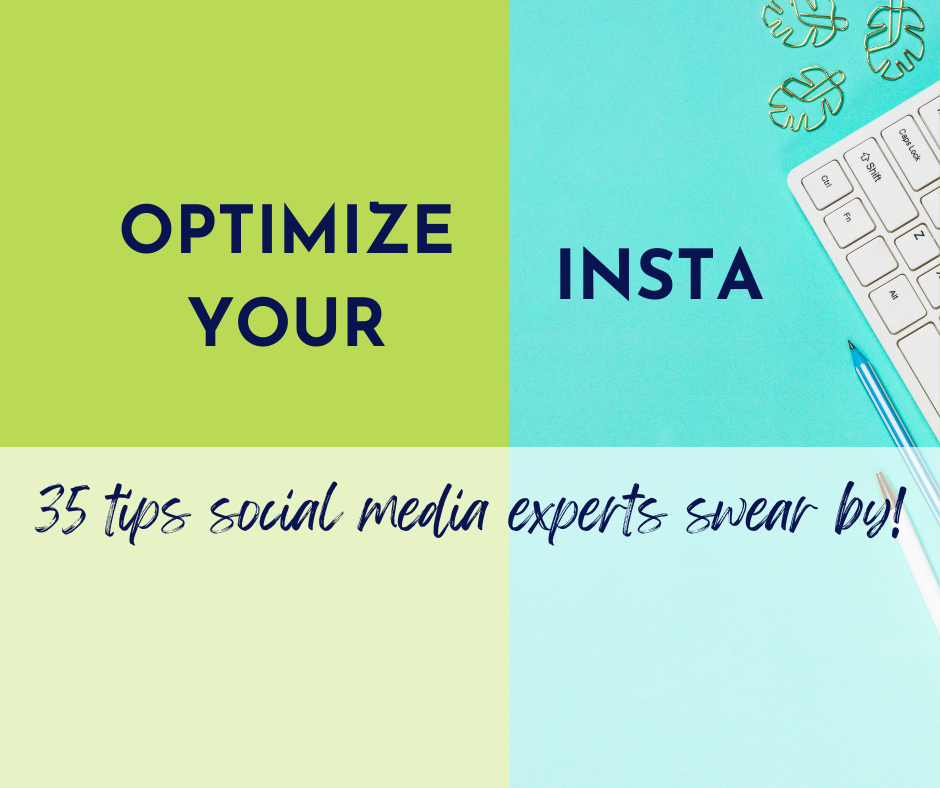 35 Instagram Optimization Tips Social Media Experts Swear by — Robin ...