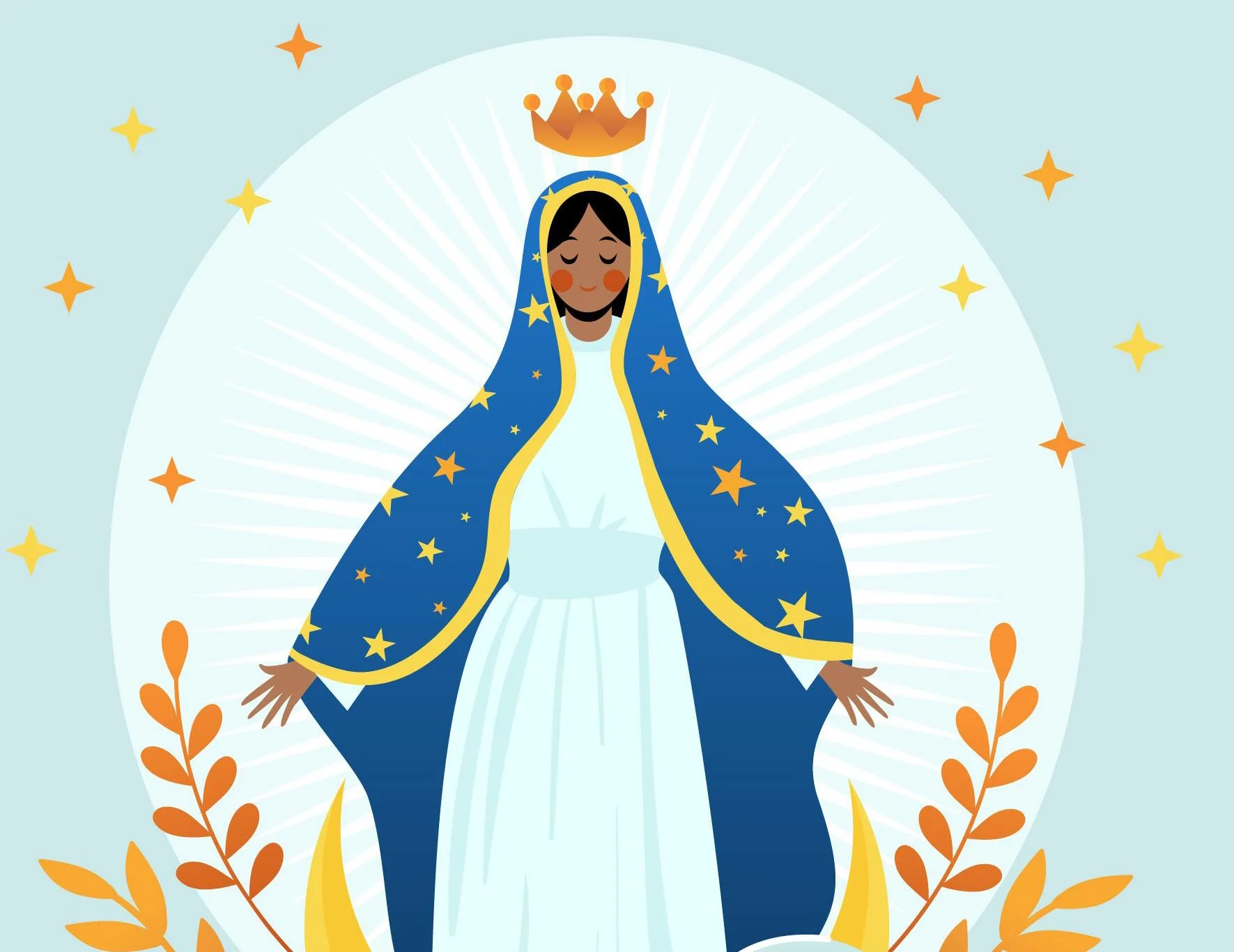 Why is Mother Mary’s Mantle Blue and Adorned with Stars? — RosaryMinded