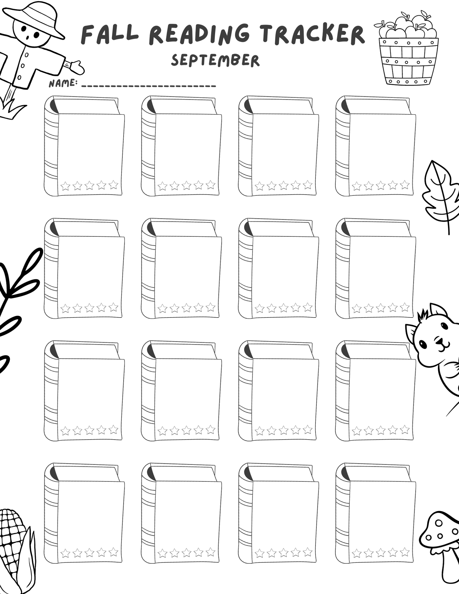 Fall Reading Trackers — Jessica Renwick