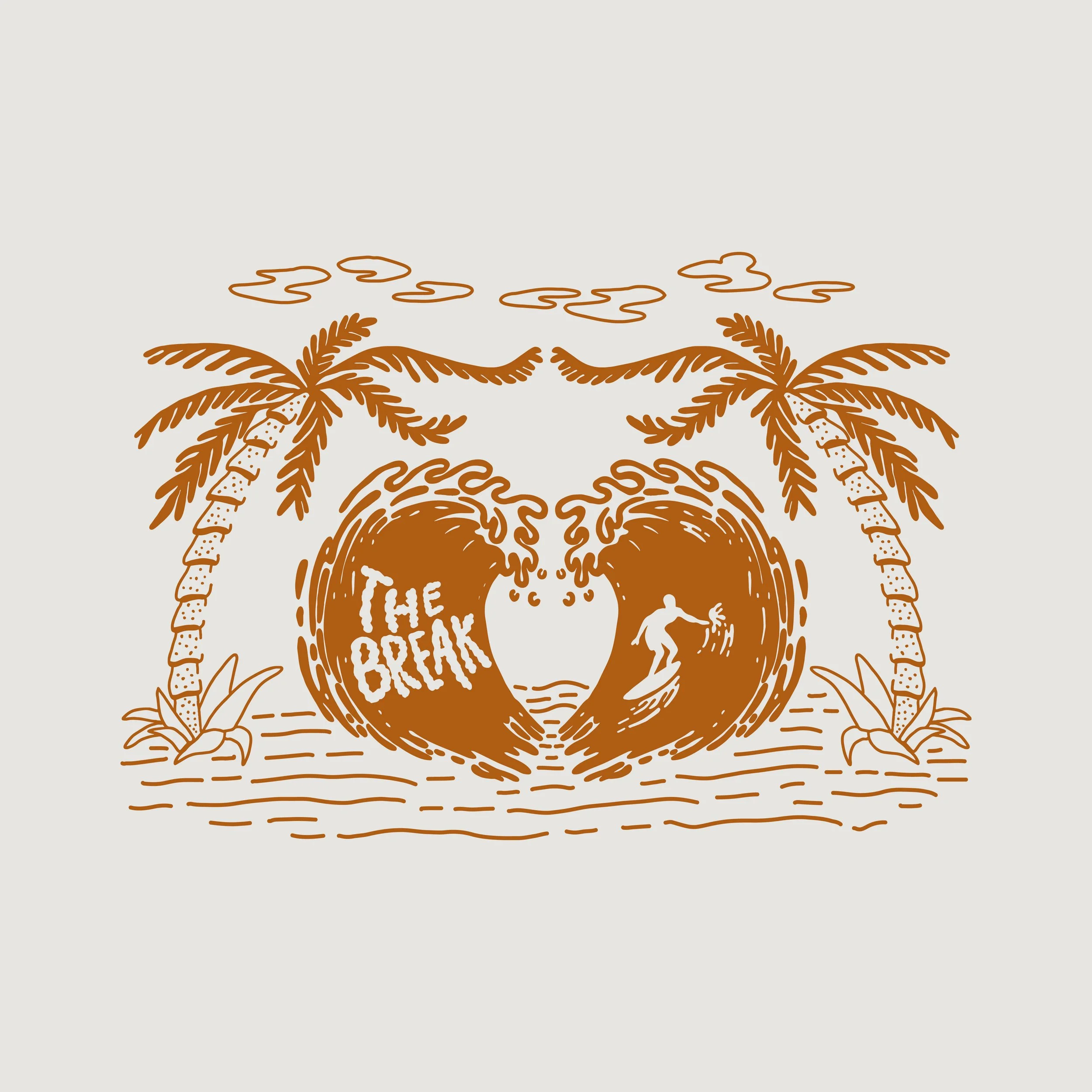 Custom Surf and Boho style Illustrations | Nixon Design | Graphic ...