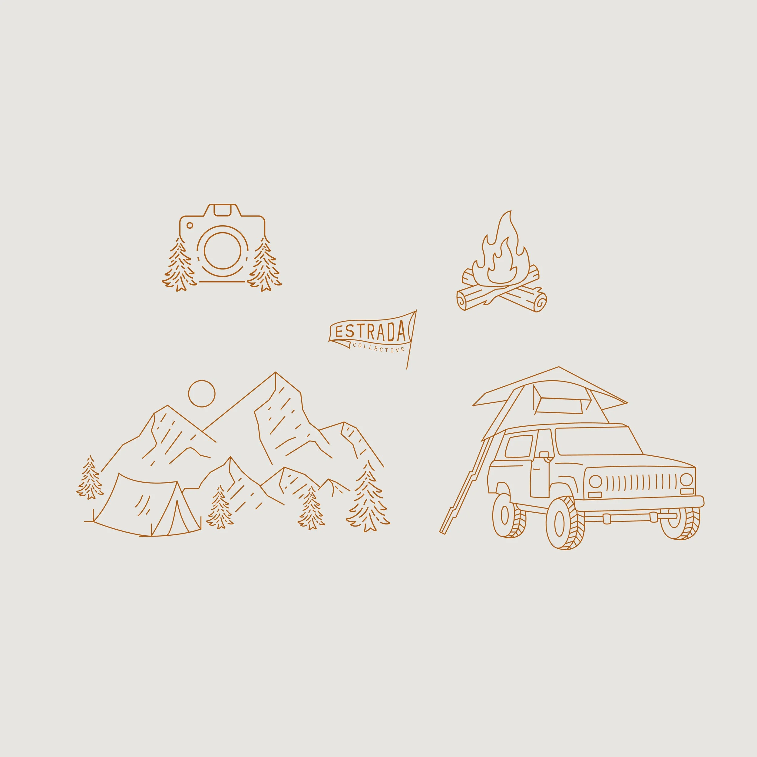 Custom Surf and Boho style Illustrations | Nixon Design | Graphic ...