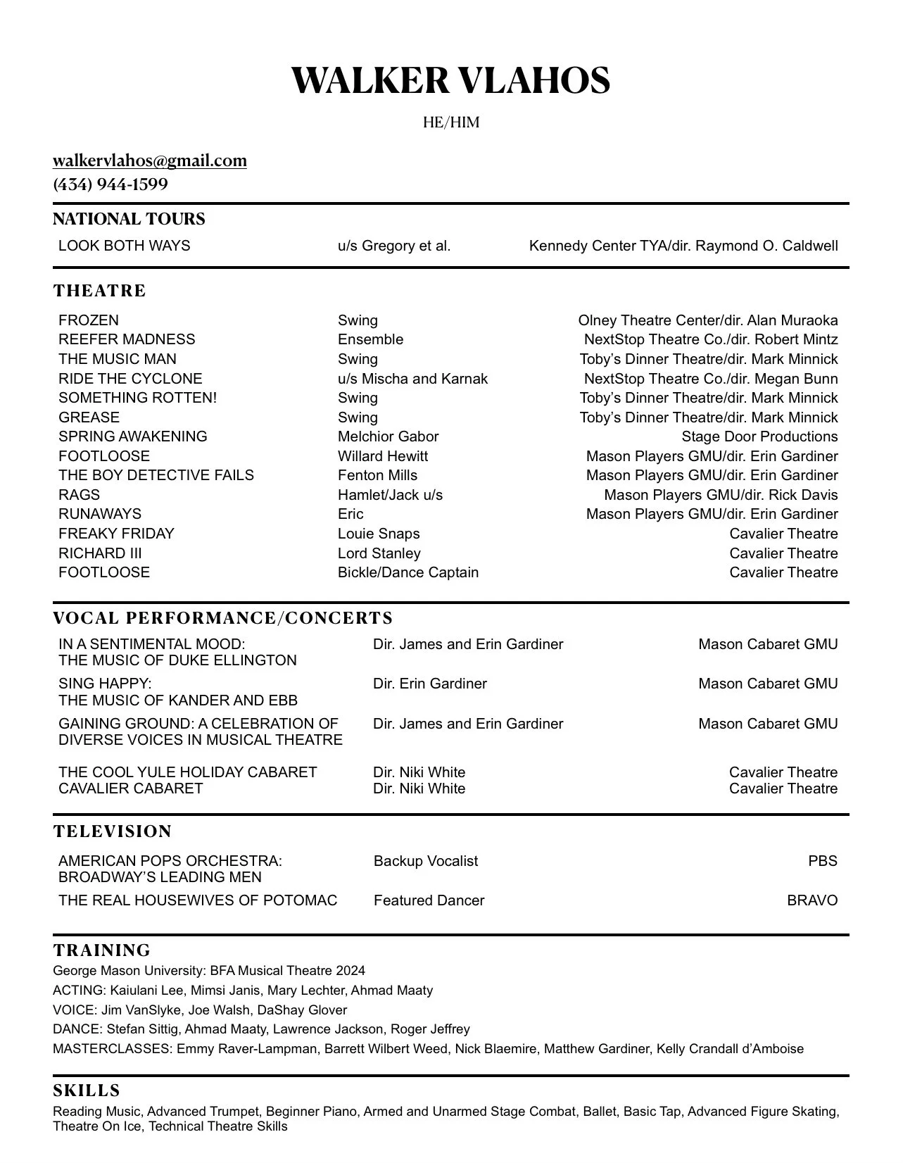 headshot/resume — walker vlahos