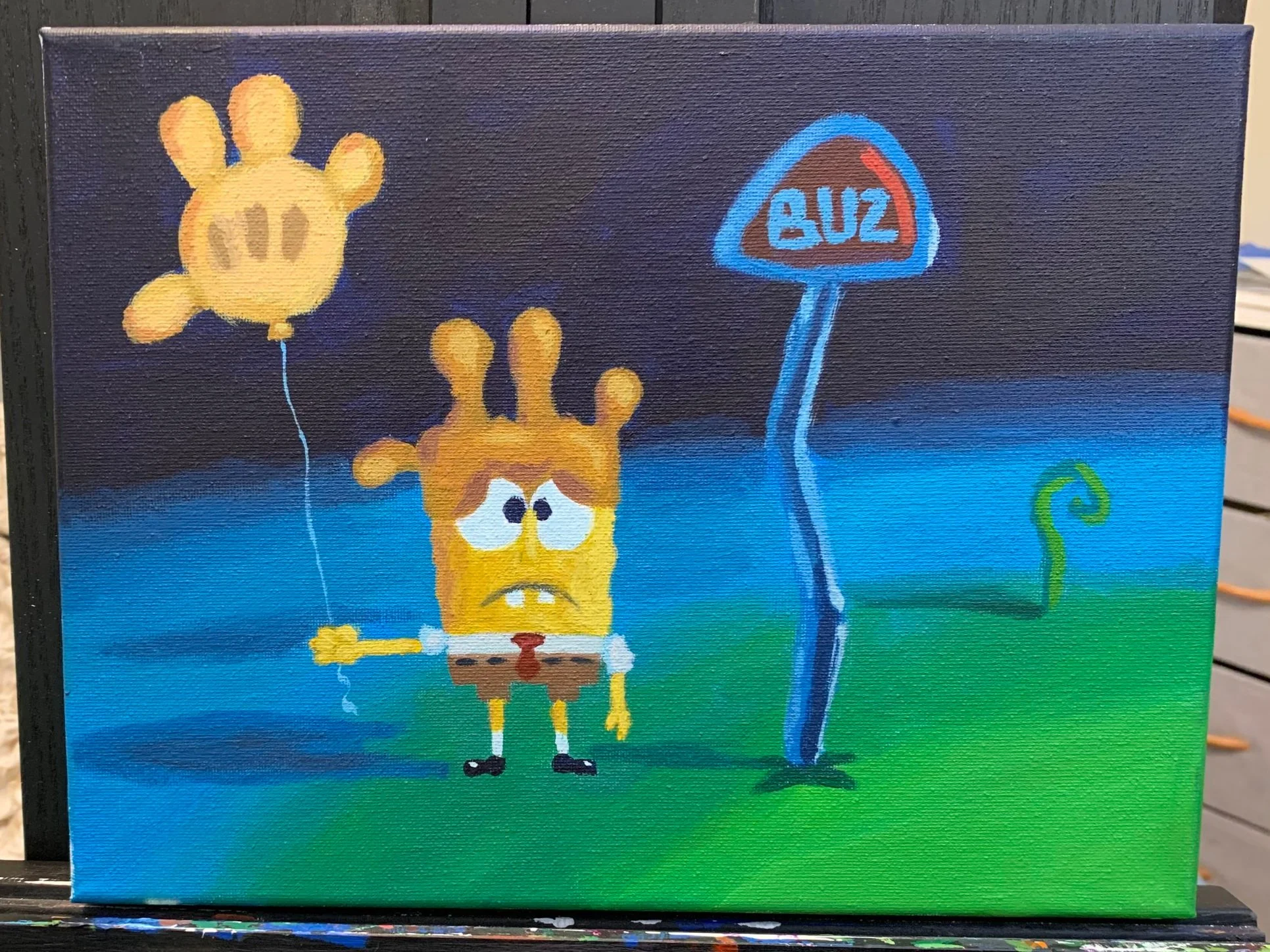 Rock Bottom, Spongebob — John Roman Art