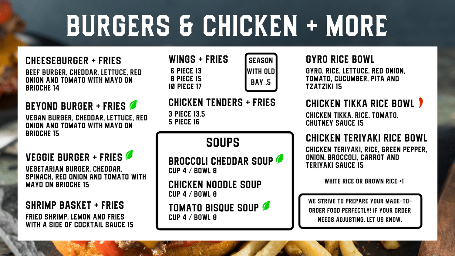 Menu — The Commons Fooderie - Fairfax (Copy)