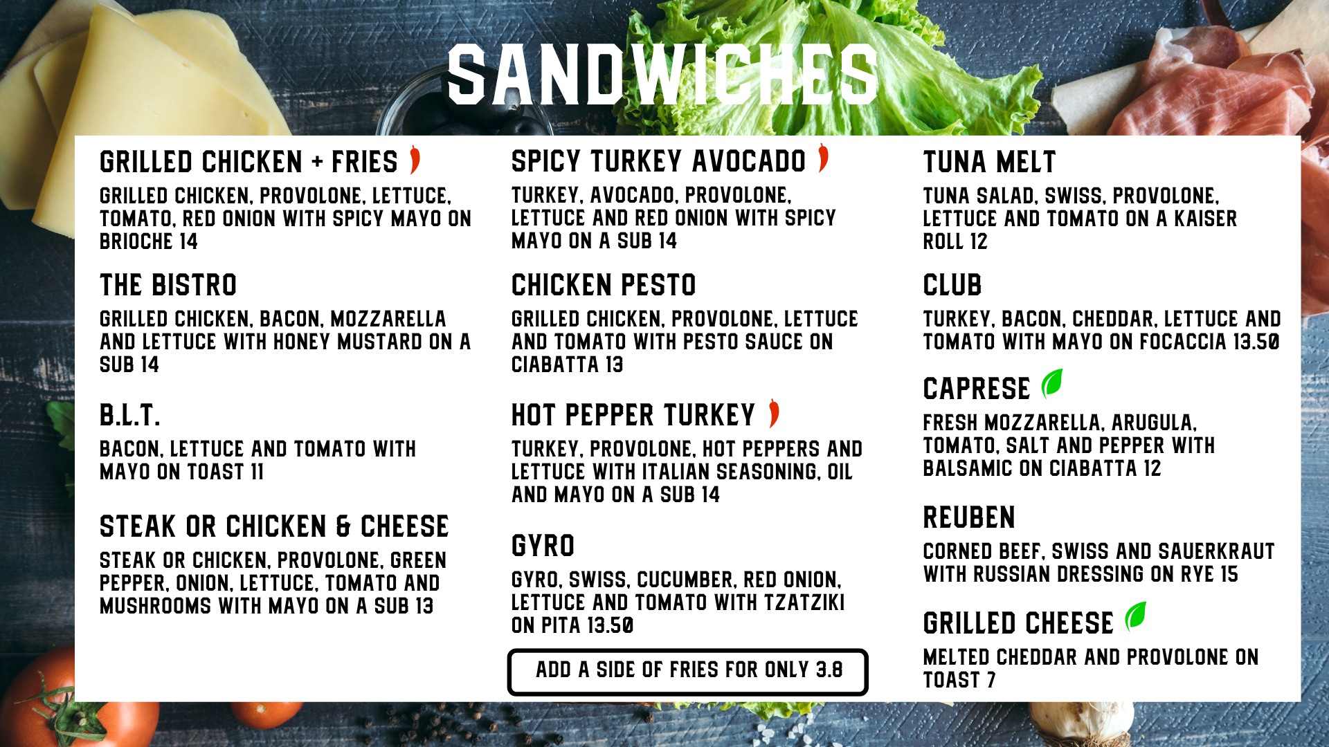 Menu — The Commons Fooderie - Fairfax (Copy)