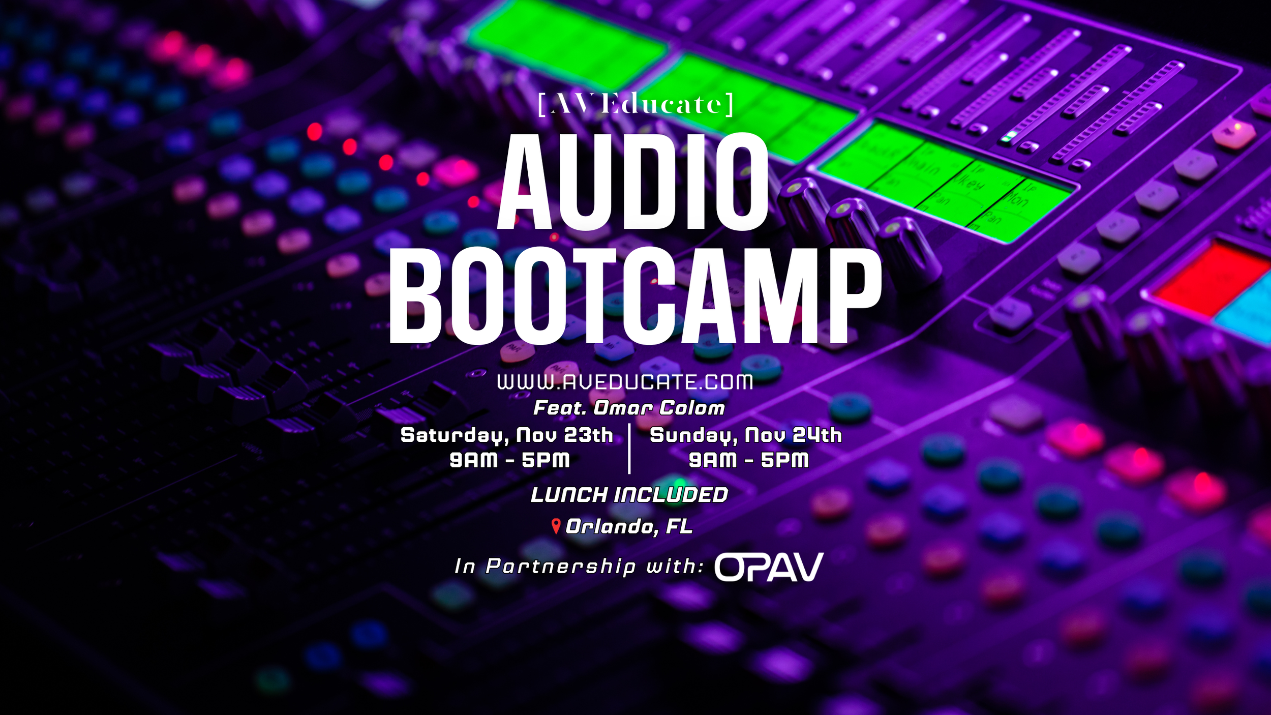 Audio Bootcamp — [ AV Educate ]