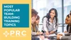 Most Popular Team Training Topics — PRC