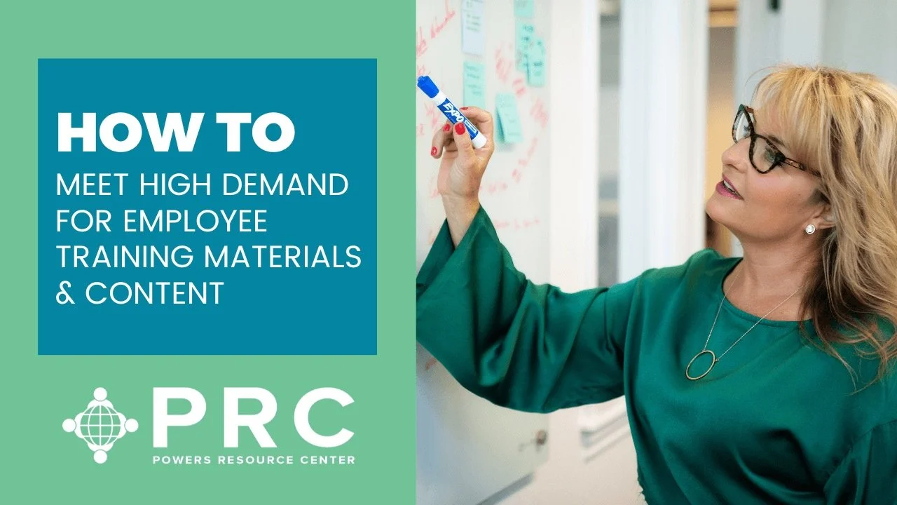HOW TO Meet Demand for Training Content — PRC
