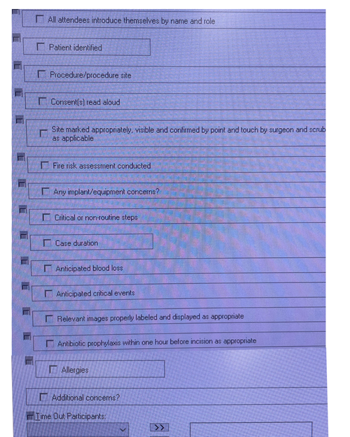 The Surgical Timeout — The Circulating Scrub