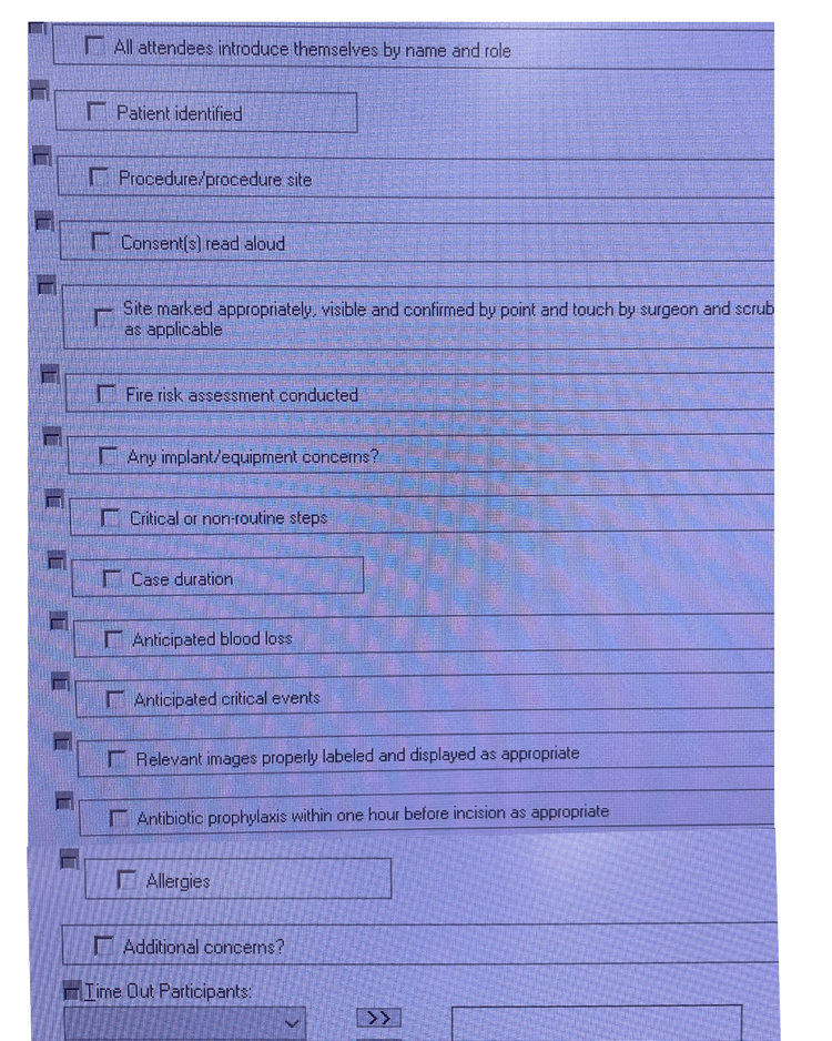 The Surgical Timeout — The Circulating Scrub