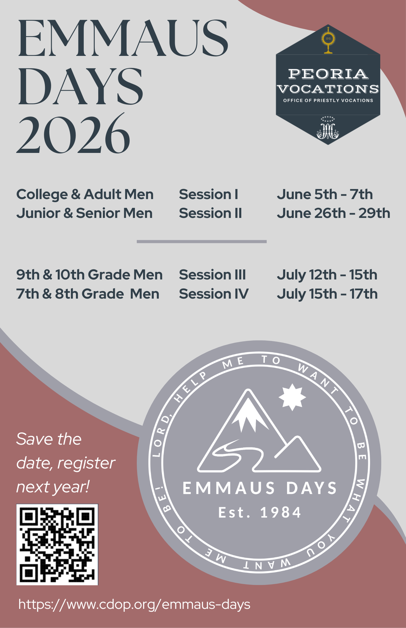 Emmaus Days Catholic Diocese Of Peoria