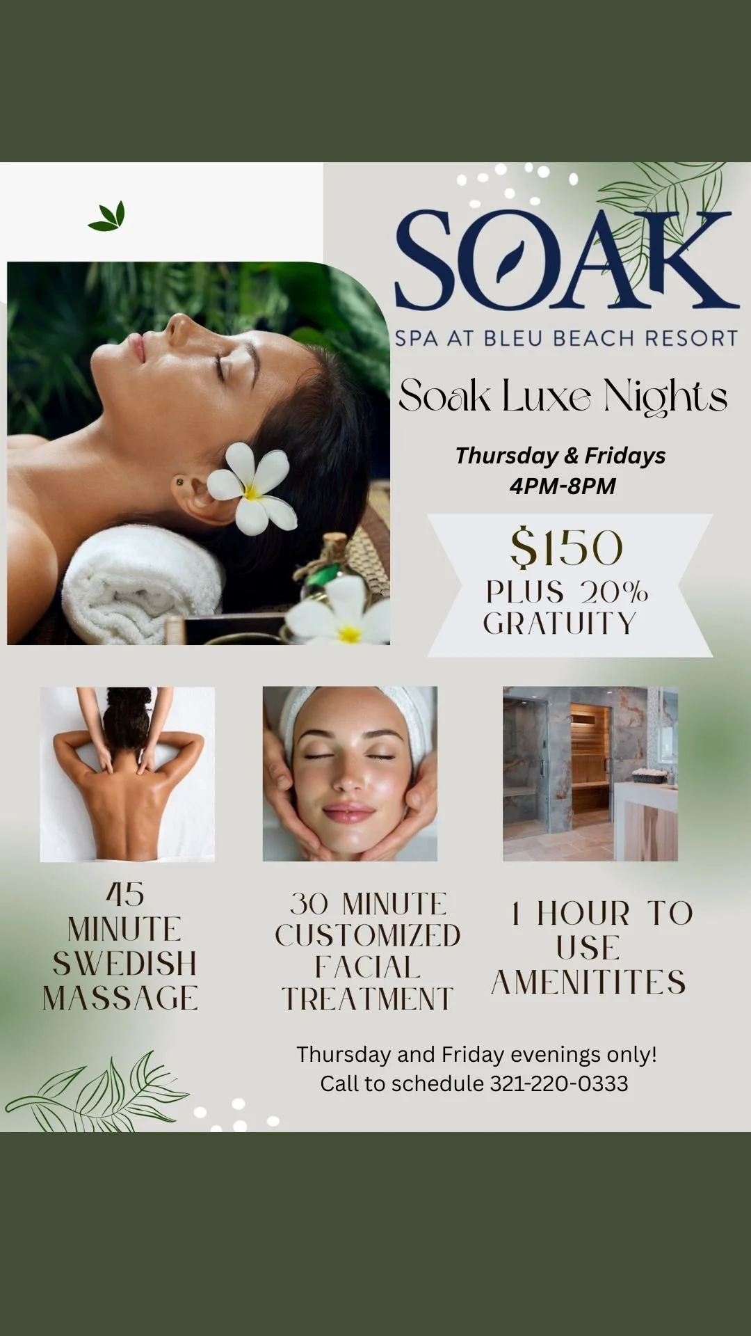 Soak Spa — SOAK Spa at Bleu Beach Resort