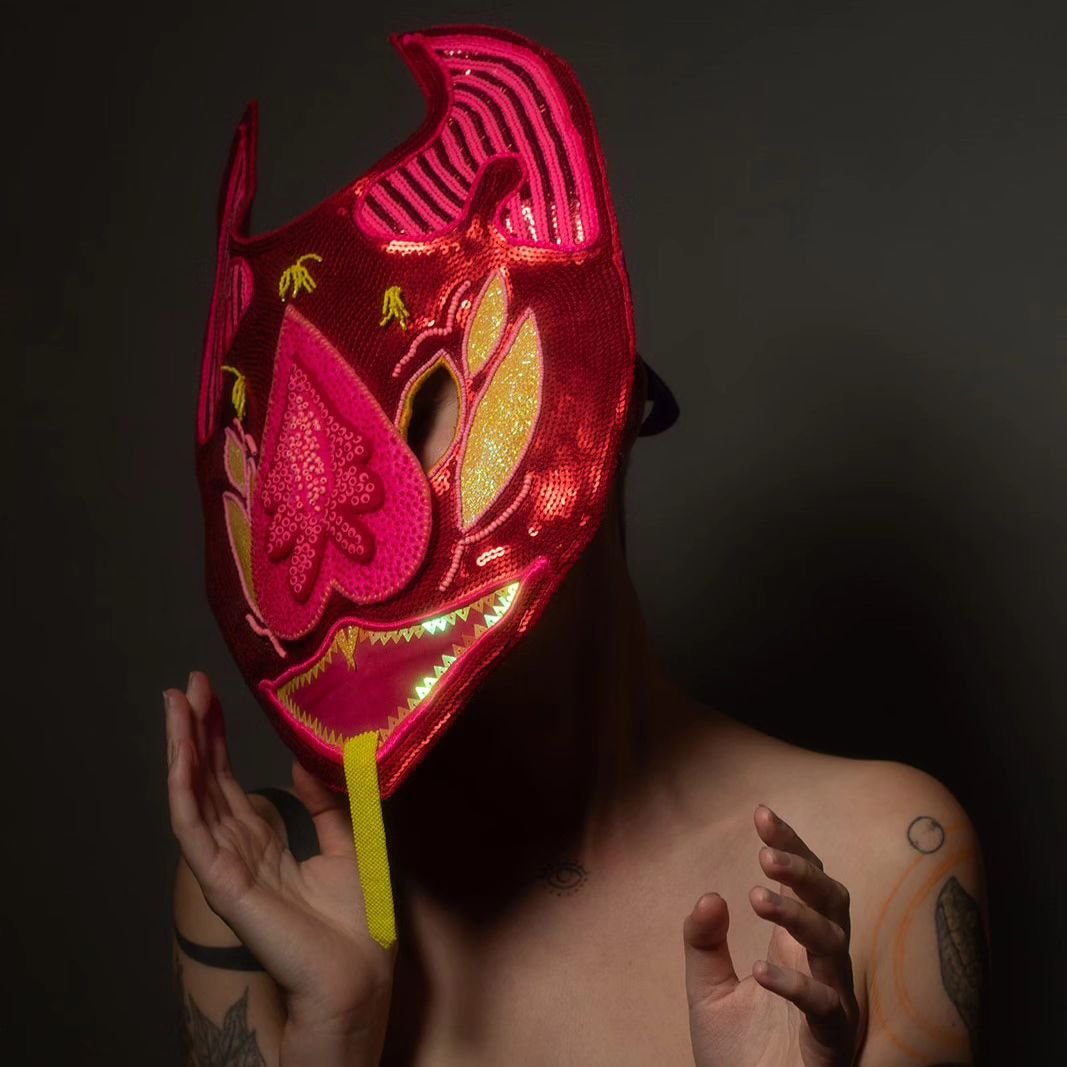 Katie Tume | Made By Mother Eagle | Embroidered Masks - Textile Art ...