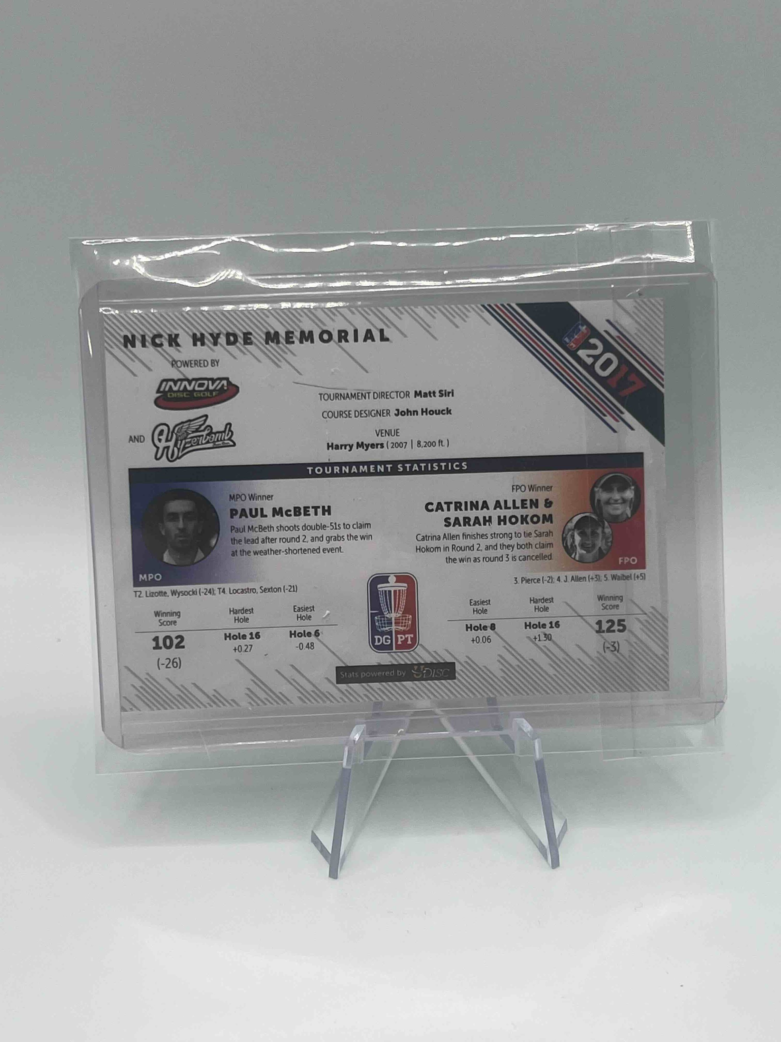 2017 Valarie Jenkins Disc Golf Pro Tour — DiscGolf.cards