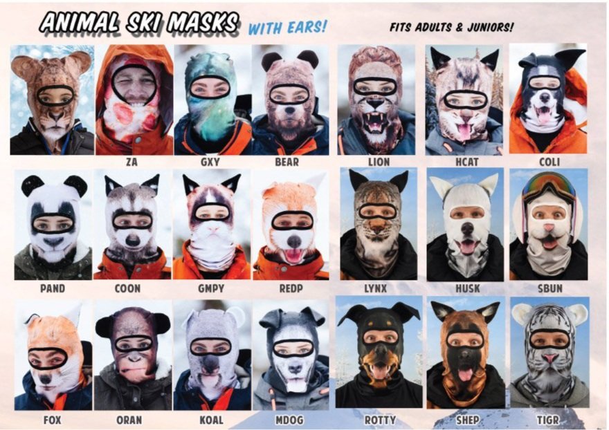 Printed Ski Masks — Beardowear