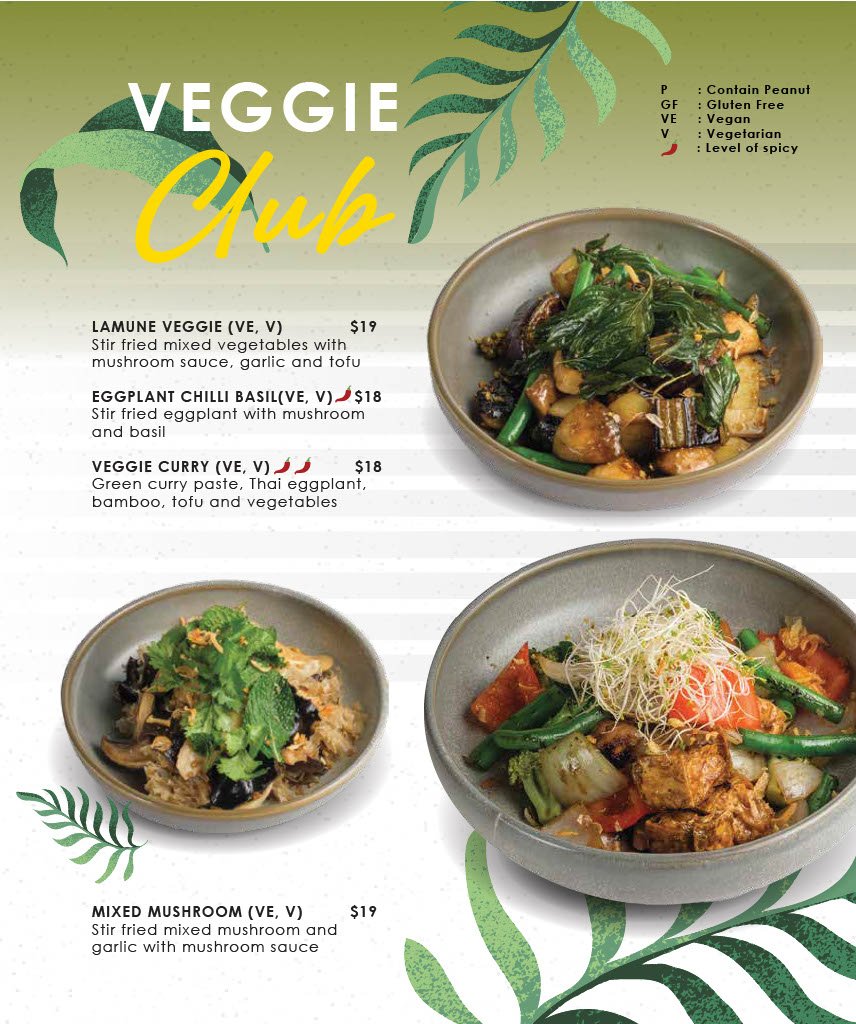 Dine-In Menu — lamunethairestaurant
