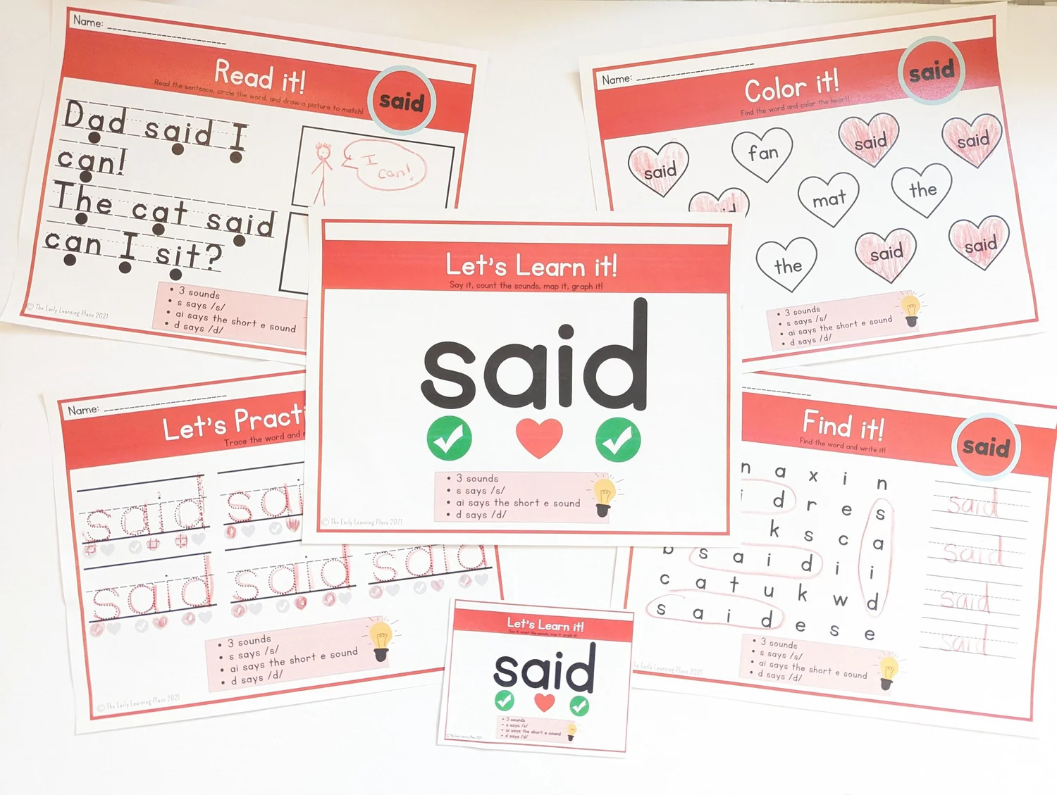 What are Heart Words? — The Early Learning Place