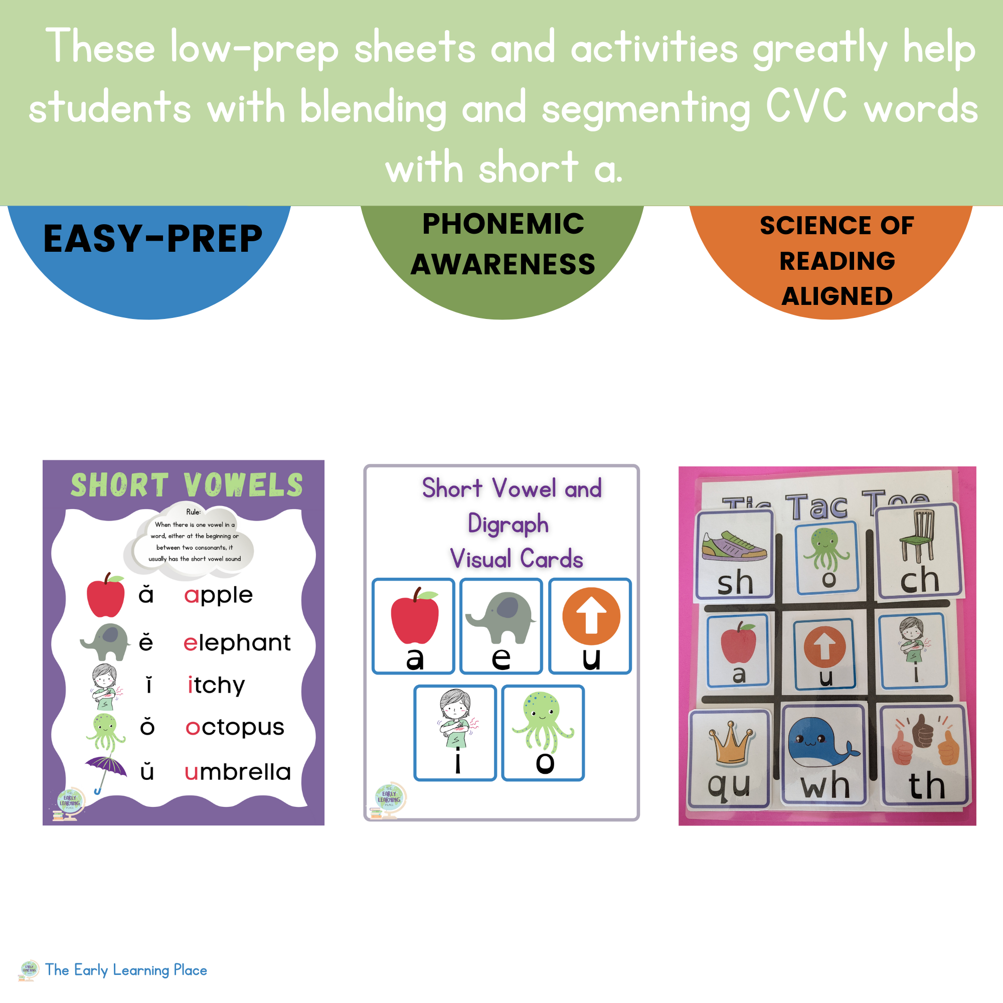 Short and Long Vowel Posters/Sorts & Consonant Poster/Sort — The Early ...