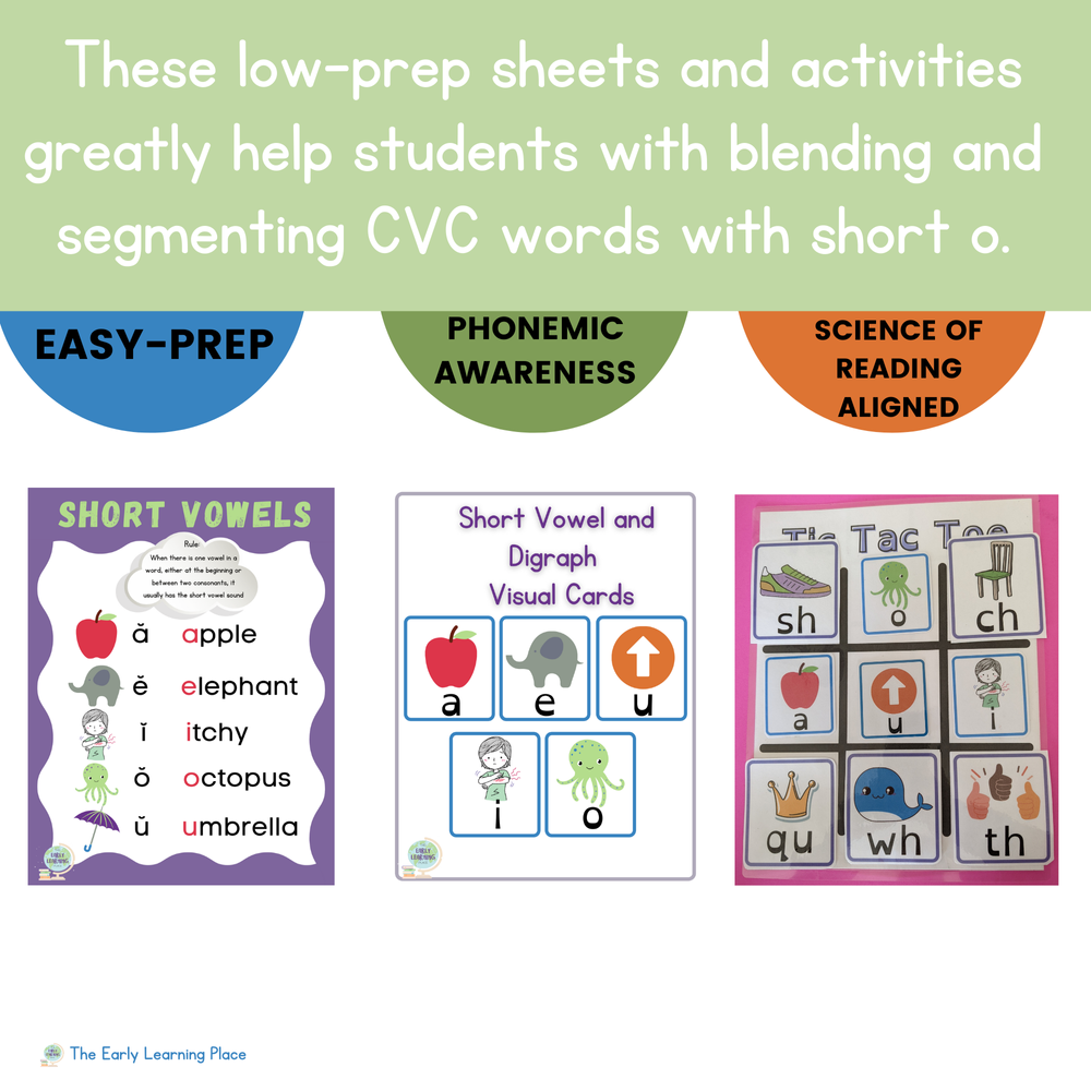 Short Vowel CVC Worksheets and Activities - Short U — The Early ...